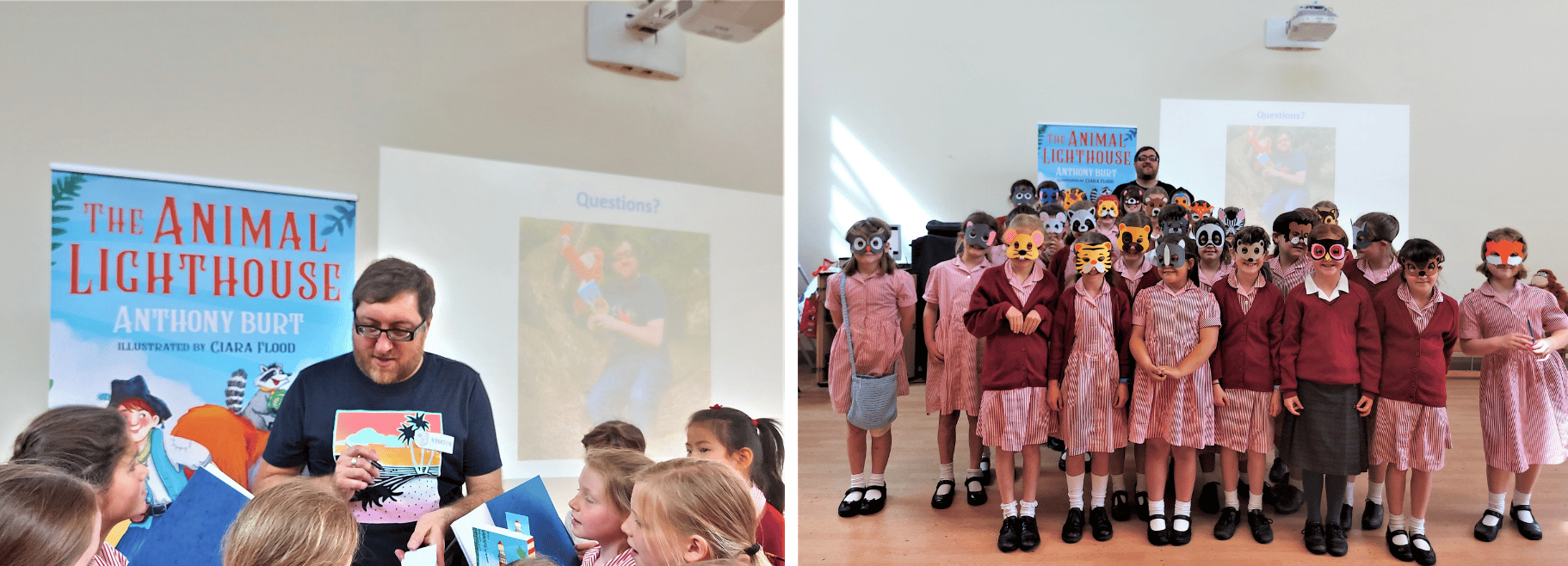 Our Year 3 and Year 5 pupils meet author Anthony Burt
